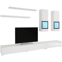 Wohnwand OTTO HOME, B:270cm, wei&szlig;, Wohnzimmer, Kastenm&ouml;bel-Sets, "Baros"