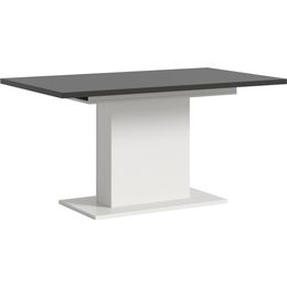 Esstisch Home Affaire, B:150cm H:76cm T:90cmwei&szlig;, grau nachbildung, wei&szlig; nachbildung, grau nachbildung, Wohnzimmer, Tische, "Motus, ausziehbar 150