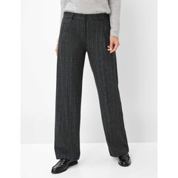 Damen 5-Pocket-Hose "Style PEGGY FLARED"dunkelgrau, Gr. 23, RAPHAELA BY Brax, 68% Polyester, 26% Viskose, 6% Elasthan, Hosen