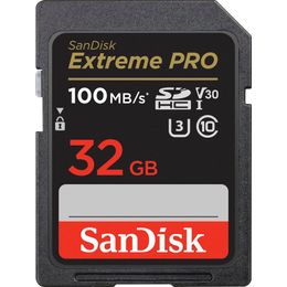 Sandisk Speicherkarte "Extreme PRO 32GB", 32 GB, grau, Speicherkarten