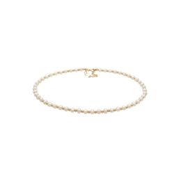 Elli Premium Damen Collier "Choker S&uuml;&szlig;wasserzuchtperlen 925 Sterling Silber vergoldet", 38, ohne Stein, Silber 925 (Sterlingsilber), L: 38, gold,