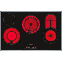 Siemens Elektro-Kochfeld "ET845FCP1D", B:79,5cm H:4,8cm T:51,7cm, silber, Kochfelder, 20 % mehr Leistung beim Aufheizen dank powerBoost-Funktion