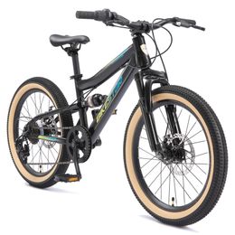 Bikestar Jugendfahrrad, 30cm, 20 Zoll (50,80cm), schwarz, Fahrr&auml;der