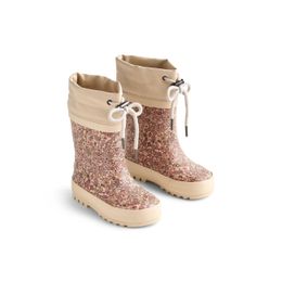 Wheat Damen Stiefel "Wheat Rubber Boot Thermo Print", Gr. 23rose dust flowers, Schuhe