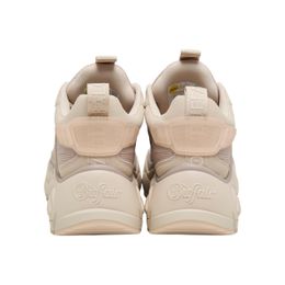 Buffalo Damen Trainingsschuh "Buffalo BINARY ATHENA - VEGAN NUBUCK/MESH", Gr. 41, beige, Lederimitat, unifarben, Schuhe