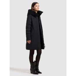 Khujo Damen Kurzmantel "PROTEA", schwarz, Gr. L, unifarben, 100% Polyester, M&auml;ntel