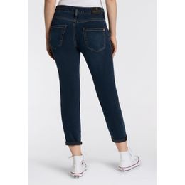 Herrlicher Damen 7/8-Jeans "Shyra Cropped Denim Stretch", blau, Gr. 29, Denim/Jeans, Obermaterial: 97% Baumwolle, 3% Elasthan, Jeans, mit halb