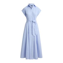 Polo Ralph Lauren Kleid Damen Gr&ouml;&szlig;e 44 hellblau / wei&szlig; Winterkleid