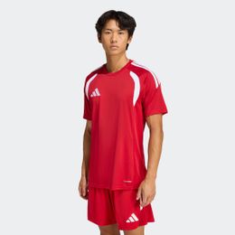Fu&szlig;balltrikot adidas Performance "TIRO26L JSY M", Herren, Gr. S, team power rot 2, wei&szlig;, Obermaterial: 100% Polyester, Rundhals, Trikots Fu&szlig;balltrikot