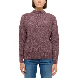 Mustang Damen Sweater "Damen Style Carla"dunkelbraun, Gr. L, 44% Polyacryl, 36% Baumwolle, 20% Polyester, Sweatshirts