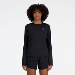 New Balance Funktionsshirt 'Athletics' Damen Gr&ouml;&szlig;e XS hellgrau / schwarz