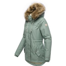 Ragwear Damen Winterjacke "Tawny Short YOUMODO"graugr&uuml;n, Gr. XL, Au&szlig;enmaterial: 65% Polyester, 35% Baumwolle. Innenfutter: 100% Polyester.