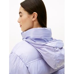 Tommy Jeans Damen Steppjacke "TJW PCKBL HD ESS PFFR SHINY EXT", lila, Gr. S, unifarben, Steppware, Obermaterial: 100% Nylon, Jacken