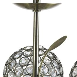 Searchlight H&auml;ngeleuchte "H&auml;ngeleuchte Bellis II, 9-flammig", 9, &Oslash; 68cm H: 39cm, 1 Stk., silber, Wohnzimmer, Leuchten, Elegante Optik