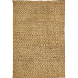 Teppich OTTO HOME, B:170cm H:13mm L:120cm, beige, Baumwolle, Jute, Wohnzimmer, Teppiche, "Oda", Flachgewebe, aus Naturfaser, Jute