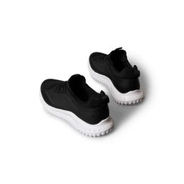 Herren Slip-On Sneaker "EVA RUNNER LACEUP SOCK MAT MIX", Calvin Klein Jeans, Gr. 45, schwarz-wei&szlig;, Lederimitat, Textil, unifarben, Schuhe, Halbschuh,