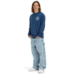 DC Shoes Herren Sweatshirt "DC Corpo Raglan"estate blau, Gr. M, Obermaterial: 55% Baumwolle, 25% Baumwolle, 20% Polyester., Sweatshirts