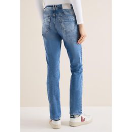 Cecil Damen Comfort-fit-Jeanslight blau washed, Gr. 36, unifarben, Jeans, 77% Baumwolle, 20% Polyester, 3% Elasthan, Jeans, Middle Waist