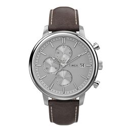 Timex Analoguhr 'Chicago City Collection' Herren Gr&ouml;&szlig;e One Size schoko / silber
