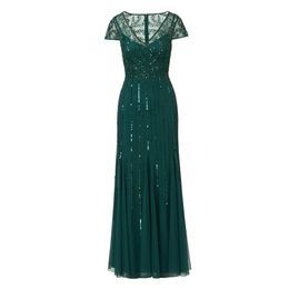 Adrianna Papell Abendkleid Damen Gr&ouml;&szlig;e 44 dunkelgr&uuml;n Winterkleid