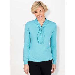 CLASSIC Damen Strickpullover "Pullover", blau, Gr. 38, unifarben, 50% Modal, 30% Polyamid, 20% Polyester, Pullover