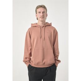 Cleptomanicx Herren Kapuzensweatshirt "Ligull Boxy", braun, Gr. XXL, bestickt, 100% Baumwolle, Sweatshirts, In l&auml;ssigem Schnitt