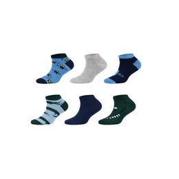 s.Oliver Socken Jungen Gr&ouml;&szlig;e 27/30 blau / hellgrau / graumeliert / dunkelgr&uuml;n