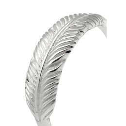 Elli Damen Fingerring "Silberring Feder 925 Sterling Silber", 52mm, ohne Stein, Silber 925 (Sterlingsilber), 2mm, silber, Silber 925