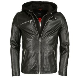 Maze Herren Lederjacke "42020522", schwarz, Gr. M, Obermaterial: 100% Lammleder. Innenfutter: 100% Baumwolle. &Auml;rmelfutter: 100% Polyester. Kapuze: