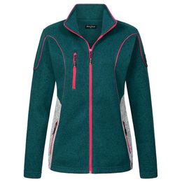 Rock Creek Fleecejacke Damen Gr&ouml;&szlig;e M grau / gr&uuml;n / pink