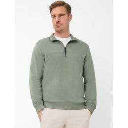 Brax Herren Sweatshirt Style SION thyme Gr&uuml;n Khaki, gr&uuml;n - khaki, Gr. L