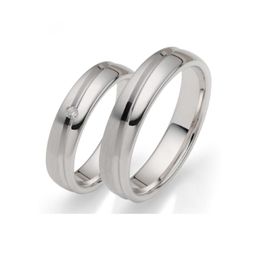 Firetti Damen Trauring "Schmuck Geschenk Hochzeit Ehering "LIEBE"", 63,mit Zirkonia, Silber 925 (Sterlingsilber), 5mm, silber, Silber 925