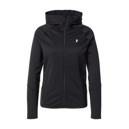 Peak Performance Athletic Zip-Up Hoodie 'Essentials' female Black size L