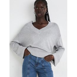 Gina Tricot Pullover Damen Gr&ouml;&szlig;e L hellgrau