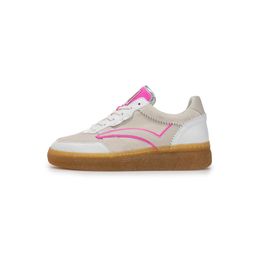 Floris van Bommel Sneaker 'Fygi 01' Damen Gr&ouml;&szlig;e 39 beige / neonpink / wei&szlig;