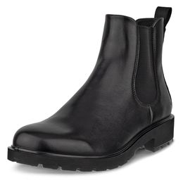 Ecco Damen Chelseaboots "Metropole Vienna", Gr. 39, schwarz, Leder, Schuhe, Stiefelette, Schlupfboots, Casual-Boots mit Stretcheins&auml;tze