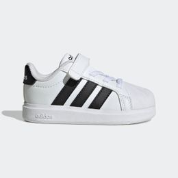 M&auml;dchen Sneaker "STREETTALK", adidas Sportswear, Gr. 25, schwarz-wei&szlig;, Synthetik, Schuhe, f&uuml;r Kinder