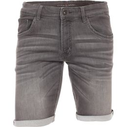Casamoda Herren Shorts "Casamoda Shorts uni", grau, Gr. 33, 90% Baumwolle, 9% Polyester, 1% Elasthan, Hosen