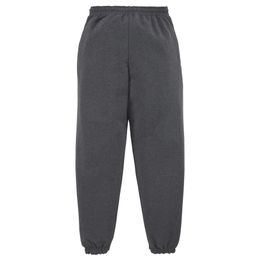 Herren Sweathose, grau, Gr. XXL, Fruit of the Loom, unifarben, angeraute Sweatware, Obermaterial: 60% Baumwolle, 40% Polyester, Hosen, aus