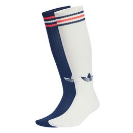 adidas originals Knee High Socks female Blue, White size 37-39