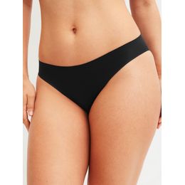 Brasilslip Calida "Natural Skin", Damen, Gr. M (44/46), schwarz c2c, Interlock, Obermaterial: 83% Modal (TENCEL&trade;), 17% Elasthan, k&ouml;rpernah, Unterhosen, mit elastischem Bund, weich, atmungsaktiv, Interlock-Qualit&auml;t