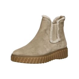 Paul Green Damen Stiefelette "Paul Green Stiefelette Veloursleder/Textil", Gr. 40beige, Textil, Veloursleder, Schuhe
