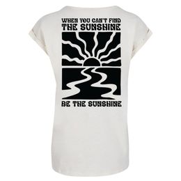 F4NT4STIC T-Shirt 'Be The Sunshine' Damen Gr&ouml;&szlig;e 5XL sand / schwarz