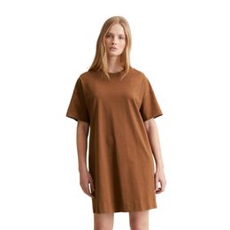 Marc O'Polo Damen Jerseykleid "aus Single Jersey"melted chocolate, Gr. XL, MARC O'POLO DENIM, unifarben, Obermaterial: 100% Baumwolle, Kleider