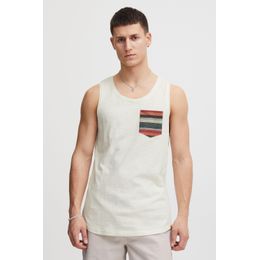Tanktop Blend "BHElei", Herren, Gr. 3XL, egret, Web, 100% Baumwolle, gemustert, regular fit normal, Rundhals, Tops Tanktop, L&auml;ssiges Tanktop mit Rundhalssauschnitt
