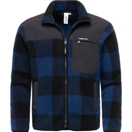 Ragwear Herren Pl&uuml;schjacke "Cherior"navy, Gr. S, Material: 100% Polyester, Jacken, Kuschelig weiche Herren Fleecejacke