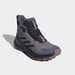 Wanderschuh adidas terrex "TERREX TRAILMAKER 2.0 MID GORE-TEX", Damen, Gr. 40, schwarz (taupe oxide, core schwarz, preloved violet), Synthetik, Textil, Schuhe Wanderschuh, wasserdicht