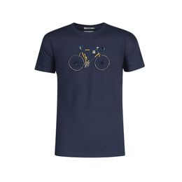 Greenbomb T-Shirt 'Bike Knut' Herren Gr&ouml;&szlig;e XS navy / gelb / schwarz / wei&szlig;