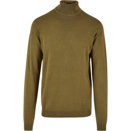 Urban Classics Herren Rundhalspullover "Urban Classics Herren Knitted Turtleneck Sweater"tiniolive, Gr. L, unifarben, 70% Viskose, 30% Polyamid,