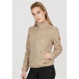 WHISTLER Damen Fleecejacke "SAMANI", beige, Gr. 44, meliert, 100% Polyester, Jacken, aus schnell trocknendem Funktionsmaterial